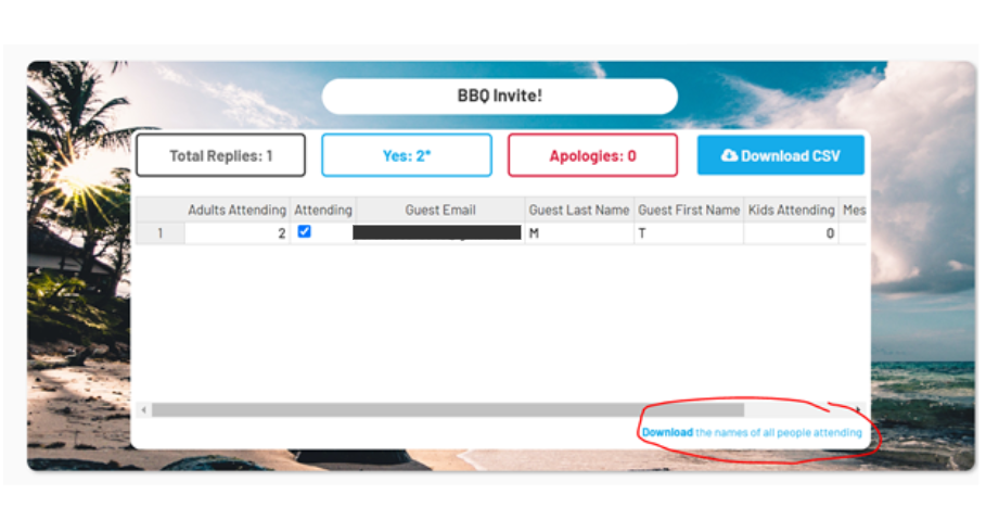 How do I find my Guests Meal Option Responses in CreatEcards? – CreatEcards