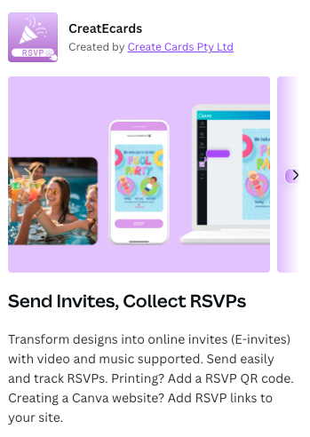 New Canva App: Syncing/Merging your existing E-invites in our new Canva ...